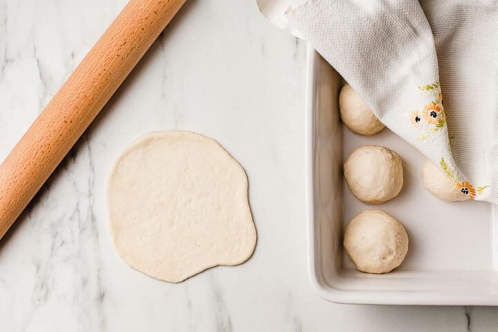 Easy Sourdough Naan Flatbread Recipe - Little Spoon Farm
