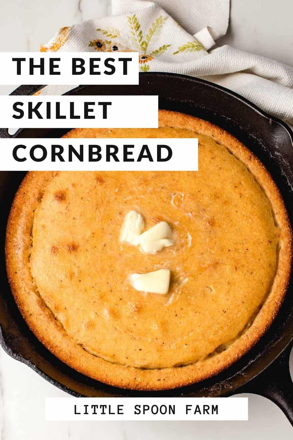 Stone Ground Skillet Cornbread - Little Spoon Farm