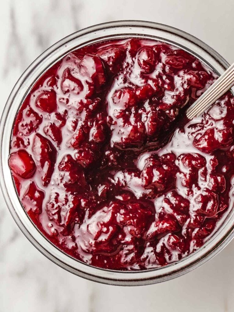 Easy Cherry Jam (Low Sugar and No Pectin) - Little Spoon Farm