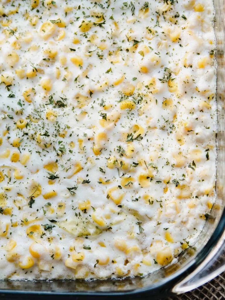 Green Chili Corn Casserole Recipe - Little Spoon Farm