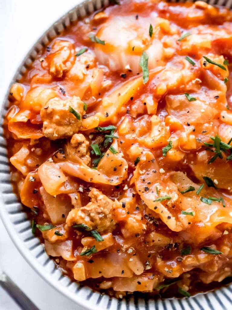 Instant Pot Cabbage Roll Soup - Little Spoon Farm