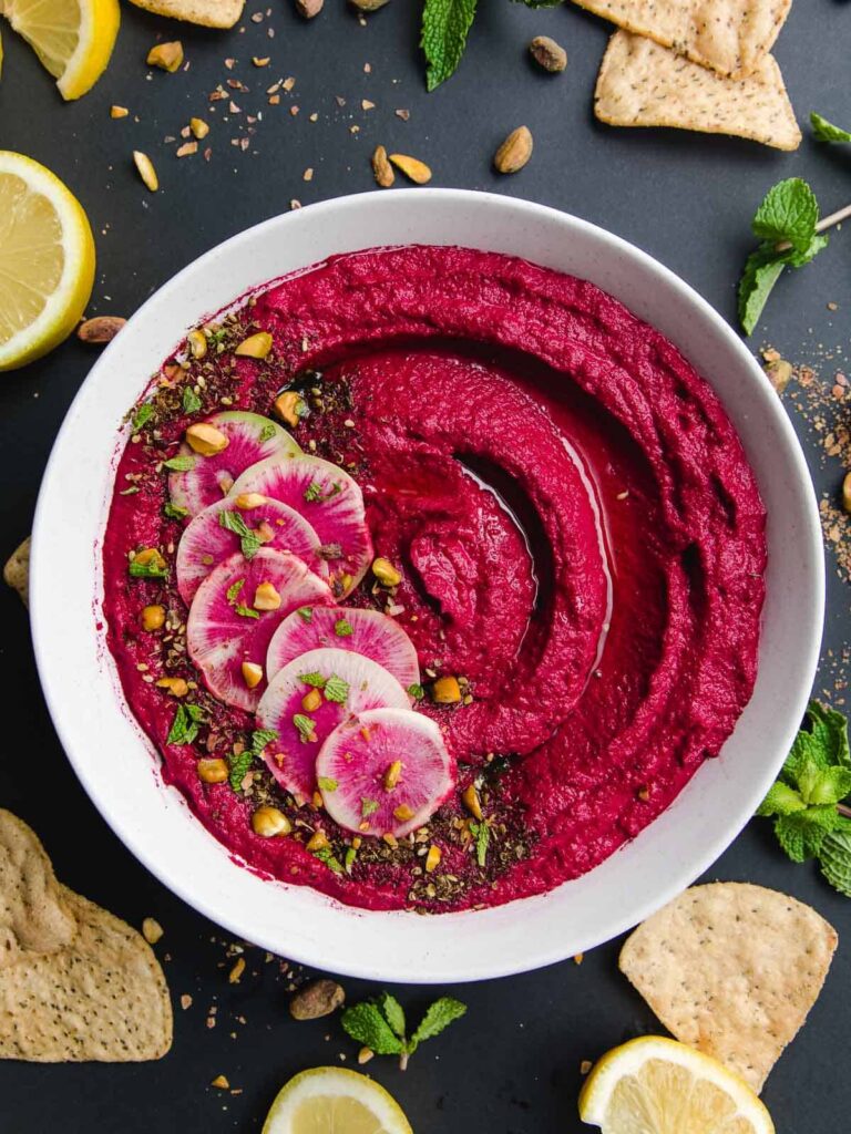 Roasted Beet Hummus - Little Spoon Farm