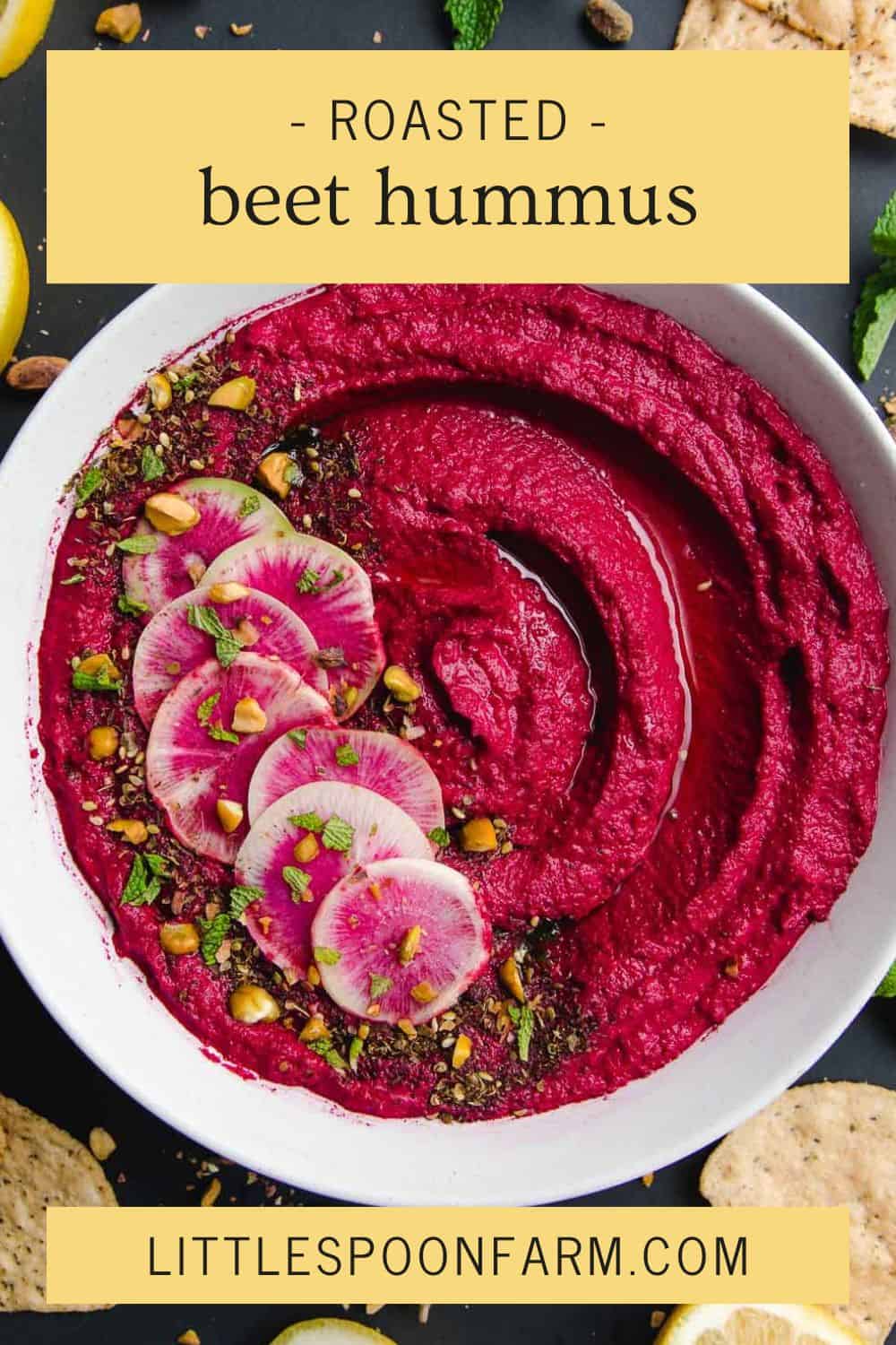 Roasted Beet Hummus - Little Spoon Farm