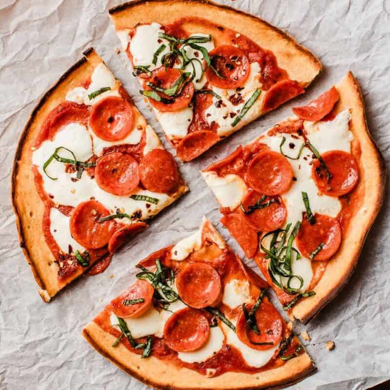Thin Crust Sourdough Pizza (Only 1 Ingredient!) - Little Spoon Farm