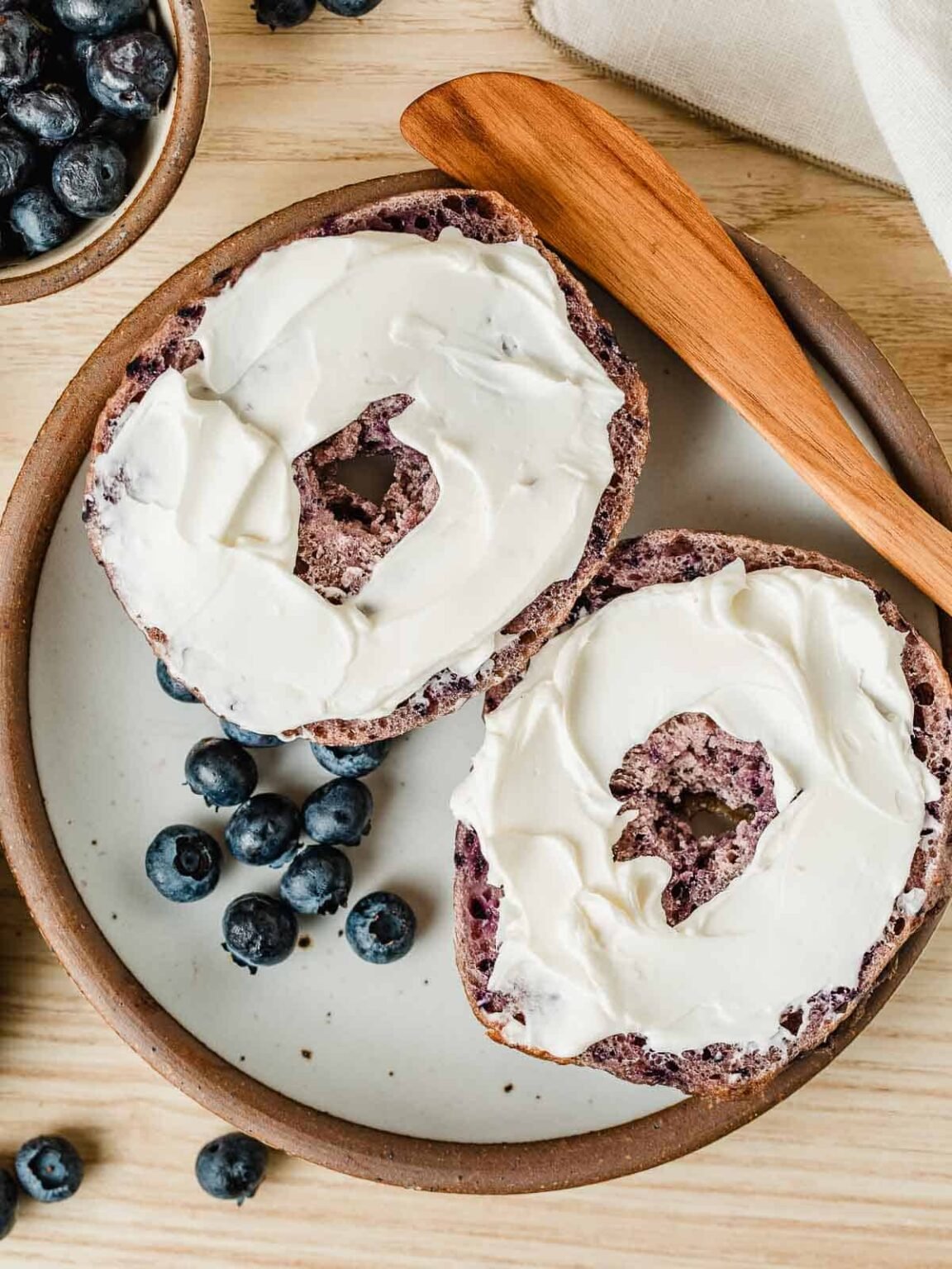 Sourdough Blueberry Bagels - Little Spoon Farm