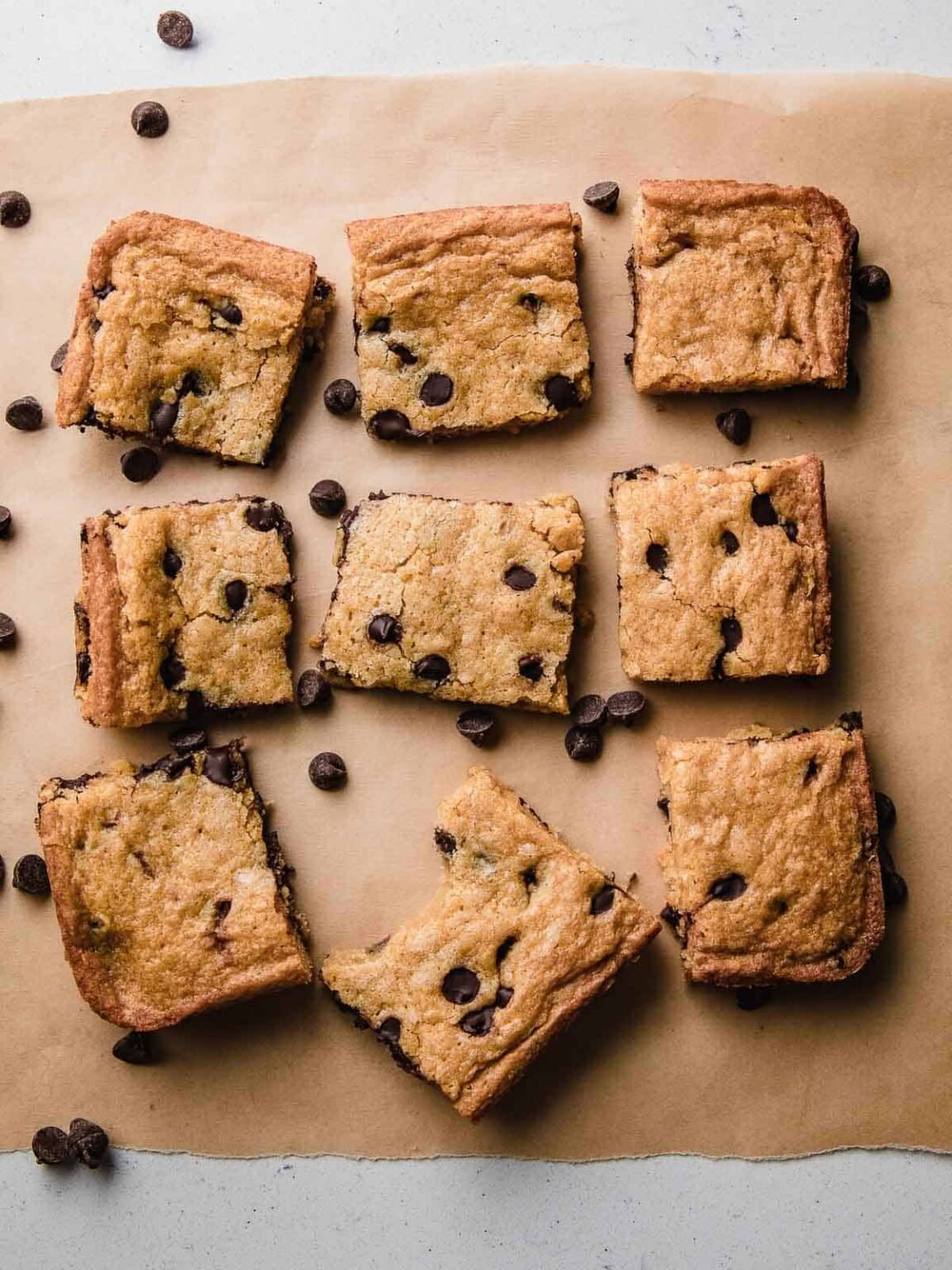 Sourdough Chocolate Chip Blondies - Little Spoon Farm