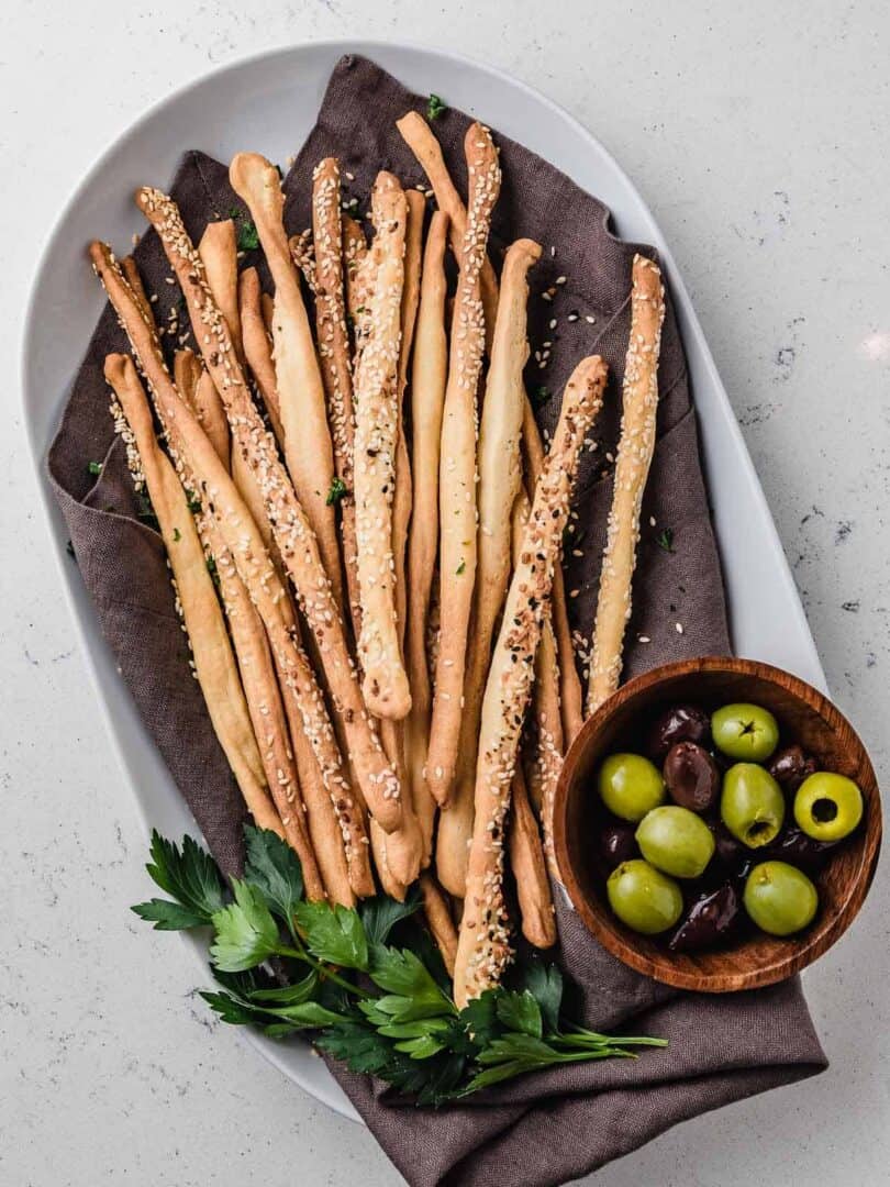 Crunchy Sourdough Breadsticks (Grissini) - Little Spoon Farm