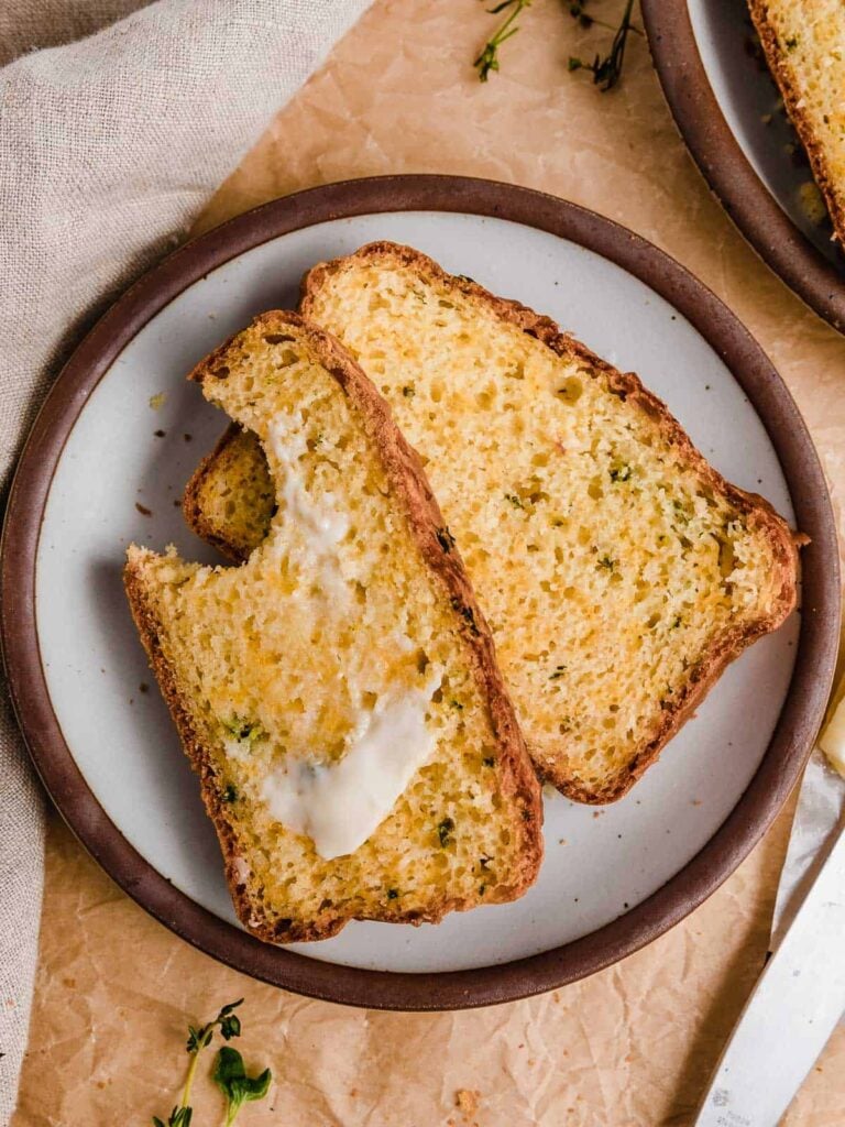 Sourdough Cheddar and Herb Quick Bread - Little Spoon Farm