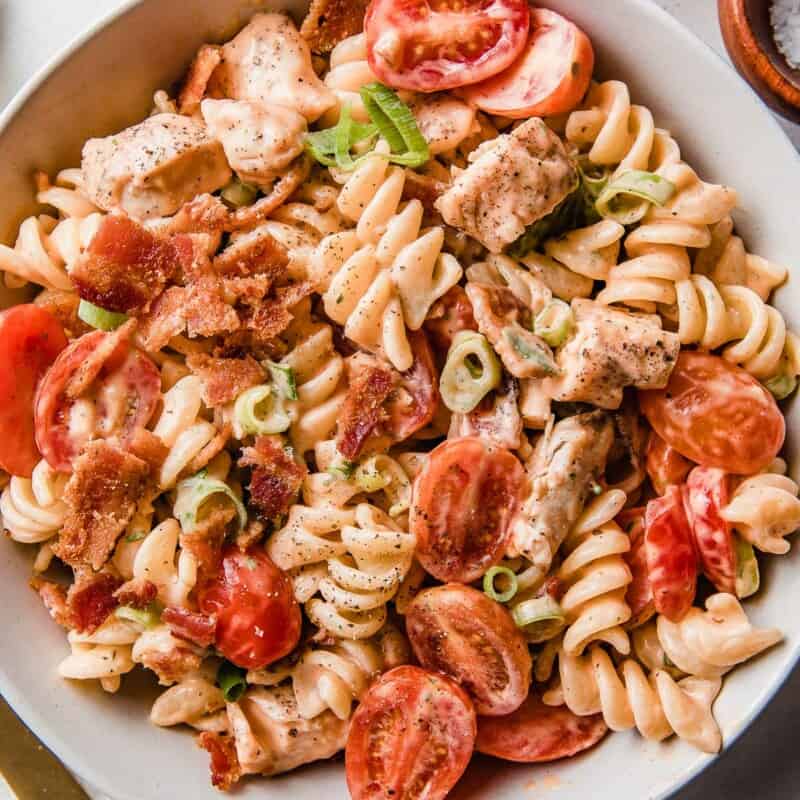 Chicken Bacon Ranch Pasta Salad - Little Spoon Farm