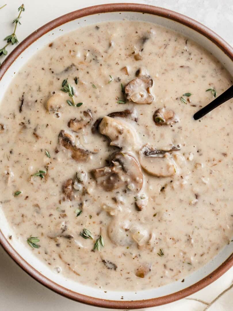 Creamy Mushroom Soup - Little Spoon Farm