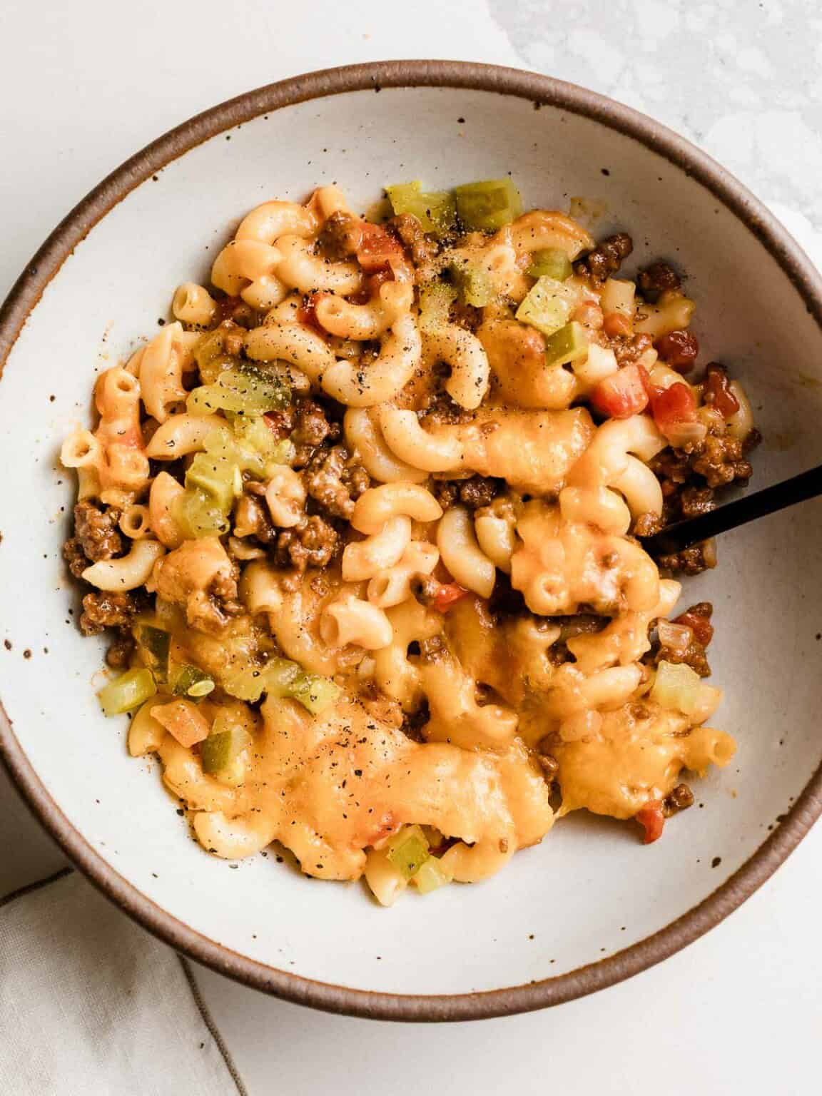 Easy Cheeseburger Casserole - Little Spoon Farm